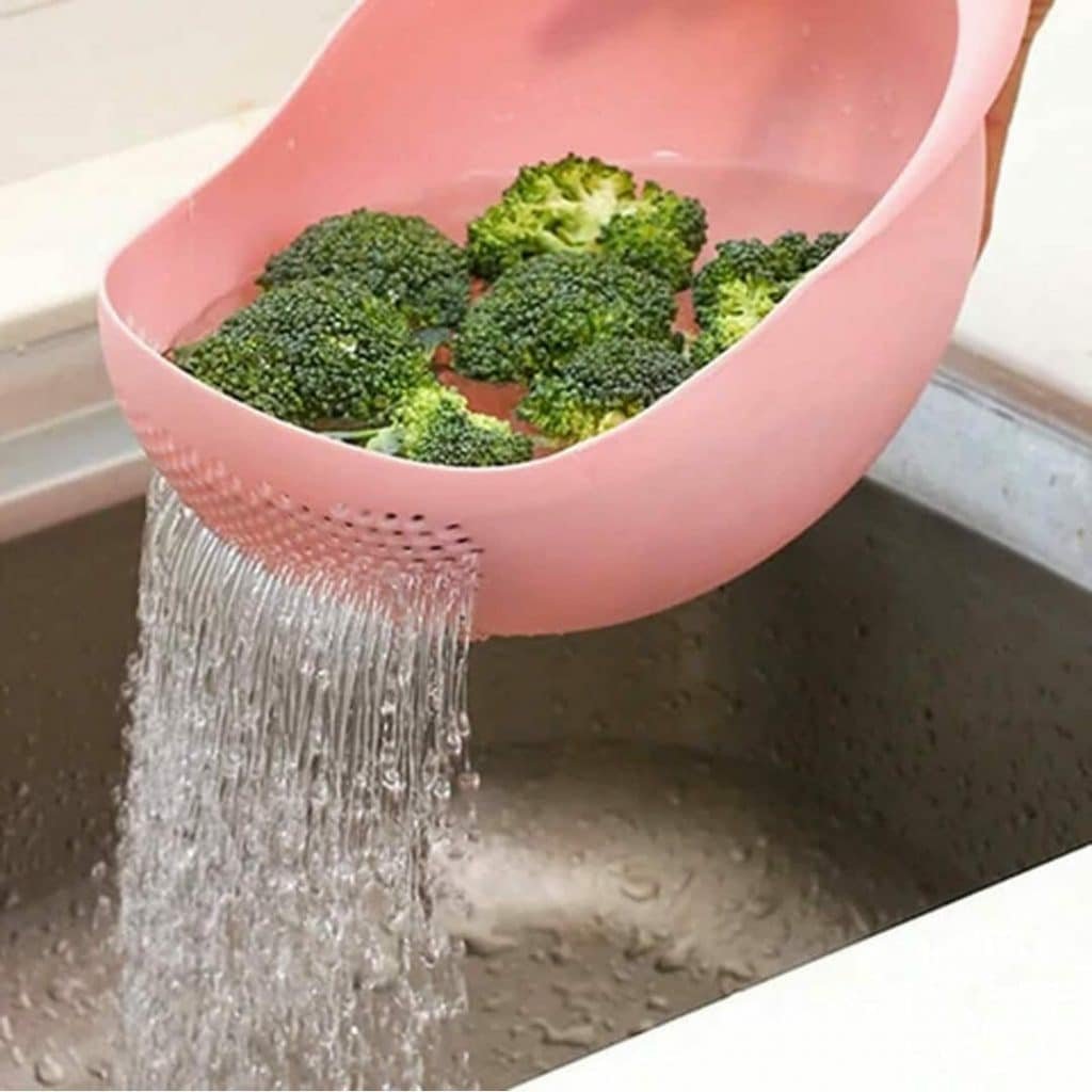 Food Grade Plastic Rice Beans Peas Washing Basket