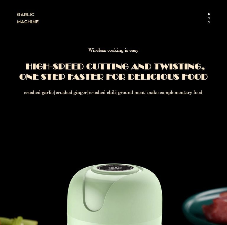 Intelligent electric garlic machine Rechargeable