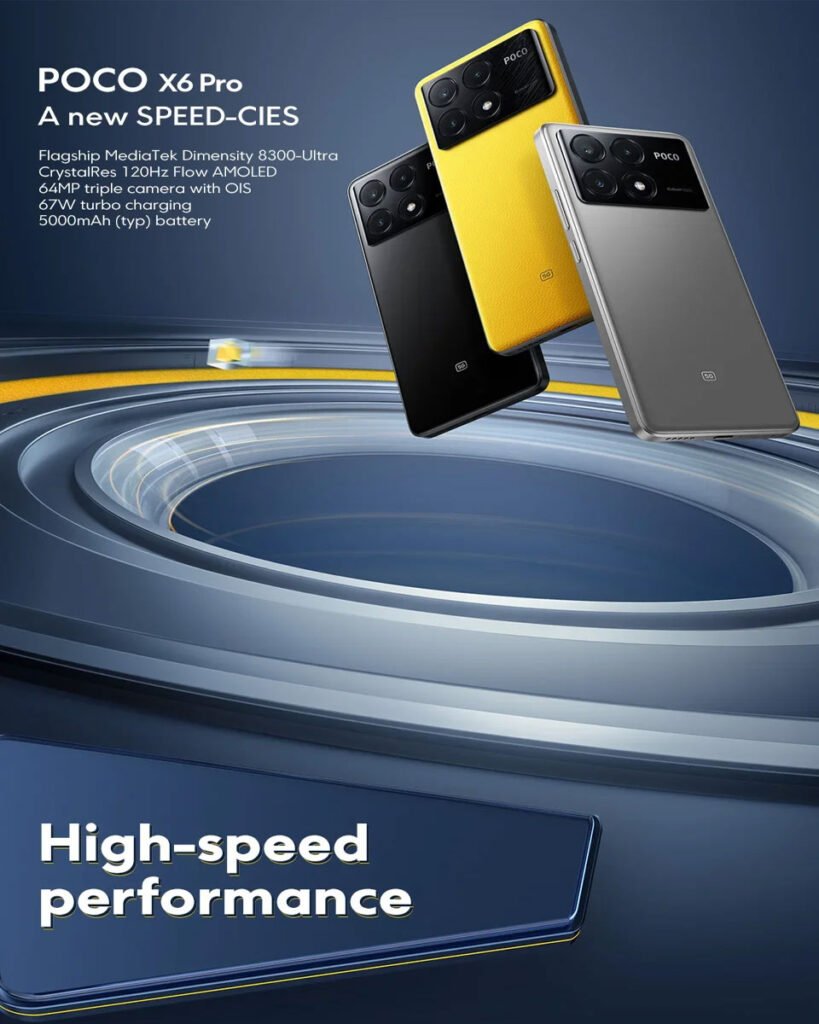 POCO X6 Pro 5G 64MP Camera Phone - Flagship Performance