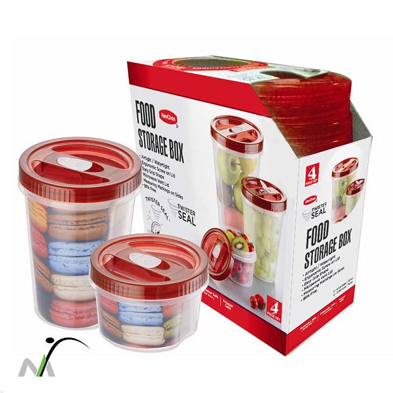 Food Storage Containers With Lids 4pcs Food Storage Containers With Lids 4pcs