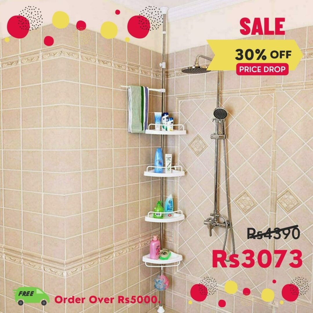 Multi corner shelf 4-layer adjustable rack