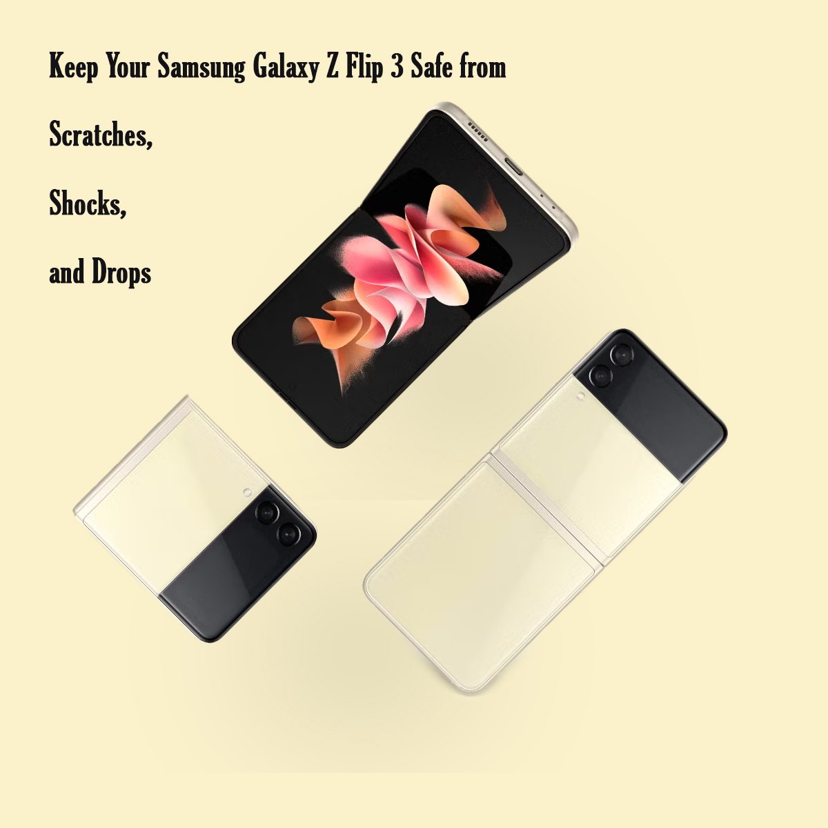 Samsung Galaxy Z Flip 3 Protector Hydrogel, Crystal Clear Clarity