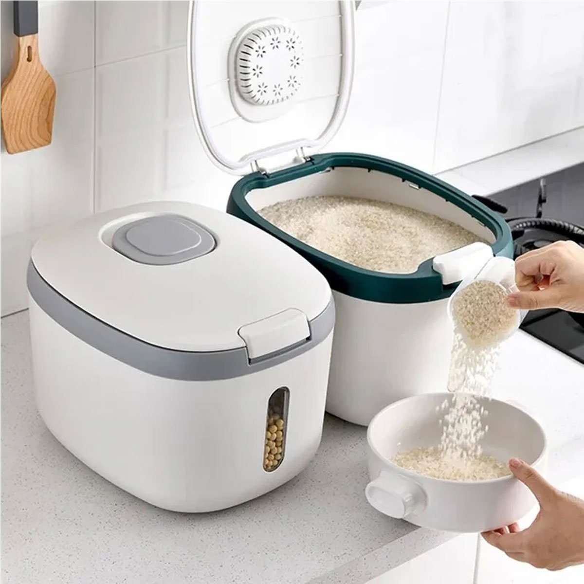 Moisture-Proof Grain Jar - Keep Grains Fresh, Set of 3