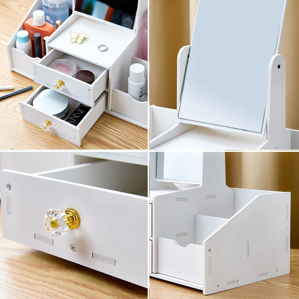 Mirror Makeup Organizer: Stylish Beauty Storage Solution