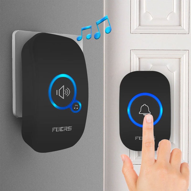 Wireless Doorbell with Chime LED Kit - Home Security Solution