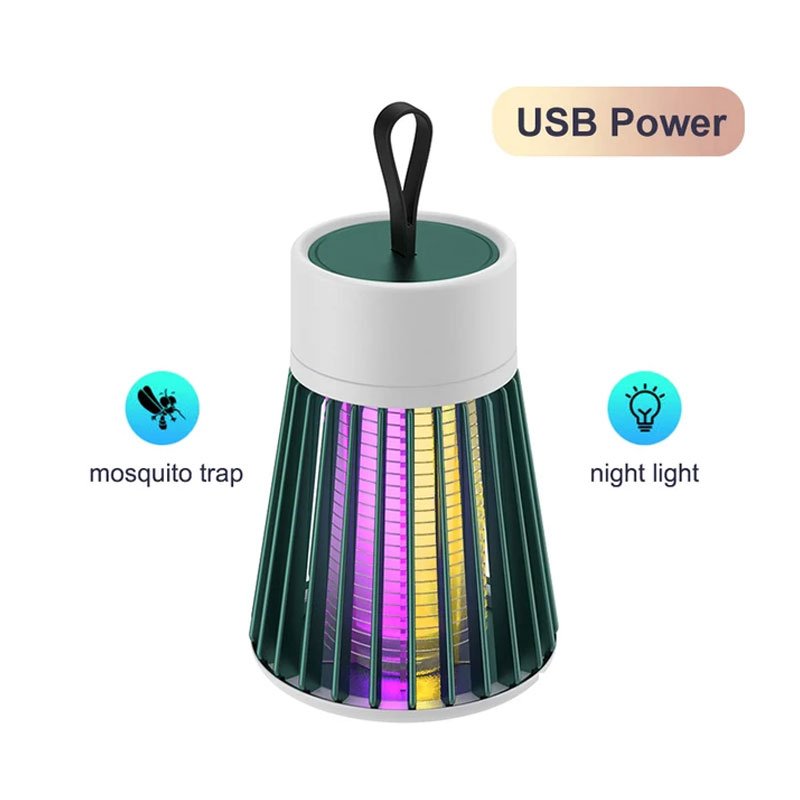 USB Rechargeable Bug Zapper Nightlight - Mosquito Killer Lamp