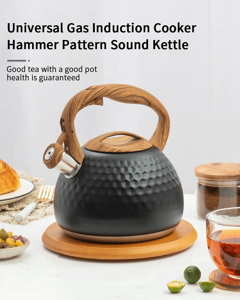 Whistling Tea Kettle: 3L Stainless Steel Boiling Kettle